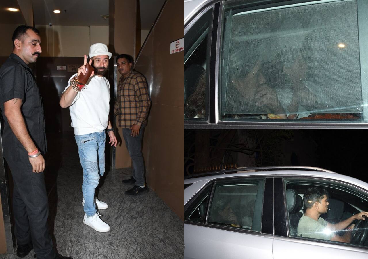 Gadar 2 star Sunny Deol spotted at Dimple Kapadia house with Amrita ...