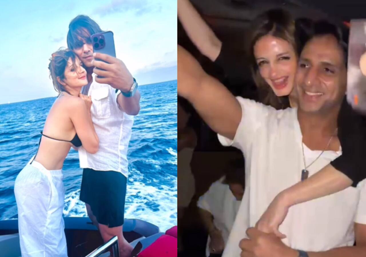 Sussanne Khan hugs and kisses beau Arslan Goni on their vacation; video goes viral