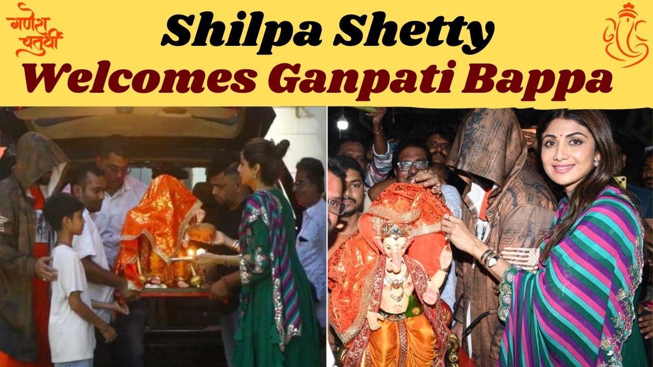 Ganesh Chaturthi 2023: Shilpa Shetty welcomes Bappa with husband Raj ...