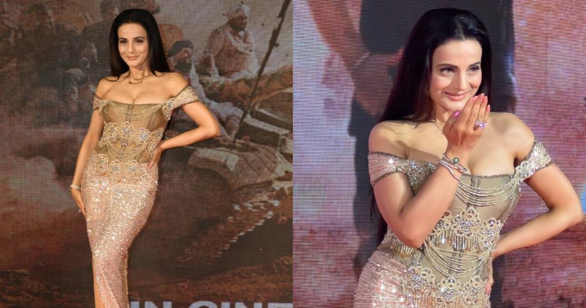 Gadar 2 bash: Ameesha Patel sheds off Sakina avatar, shimmers as a sexy siren