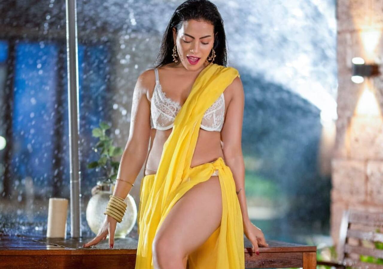 Ullu App series Palang Tod-Charmsukh fame Noor Malabika gives killer pose in saree - उल्लू की ...