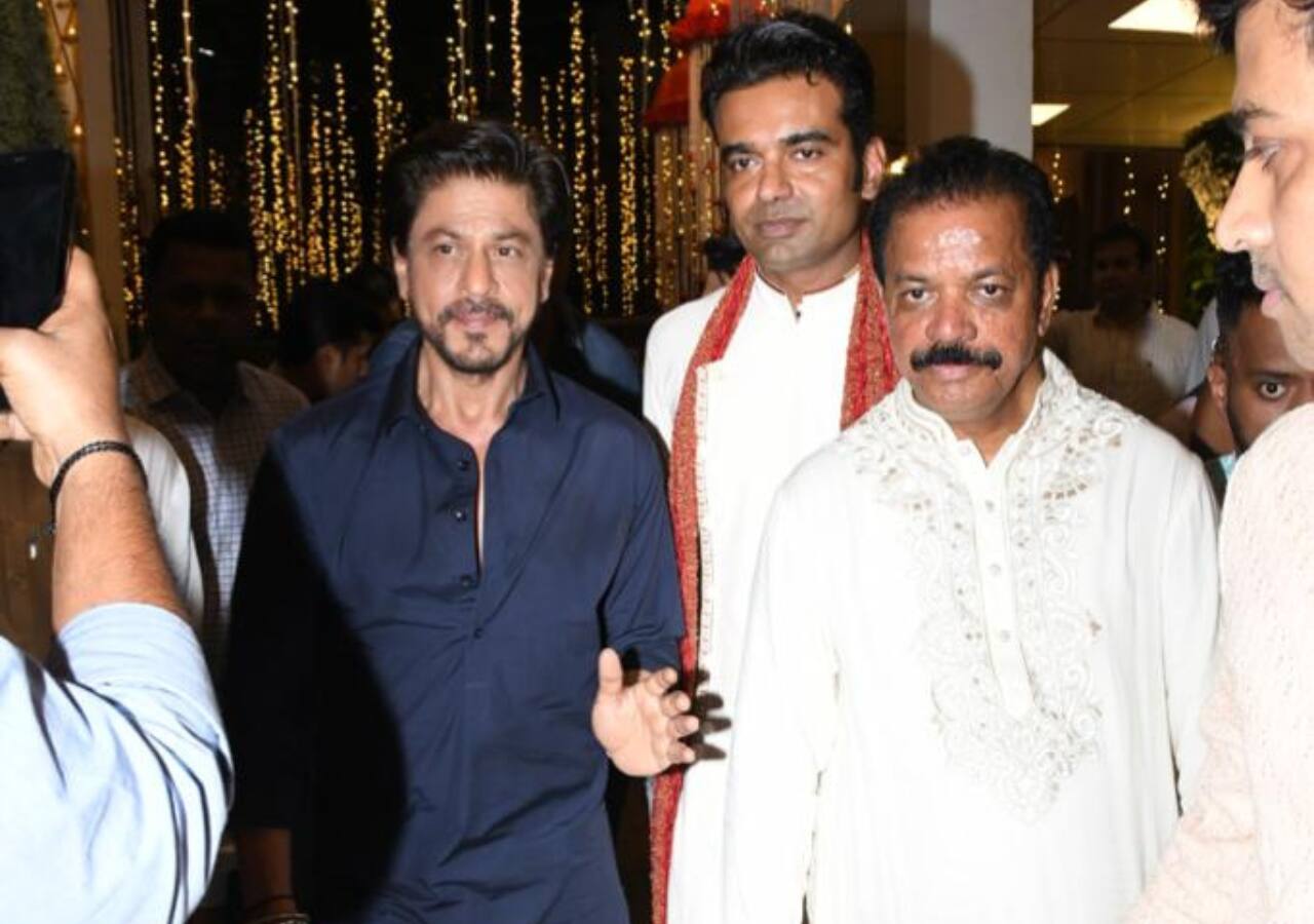 Shahrukh Khan reached Chief Minster house for Ganpati darshan, Eknath Shinde honored Shahrukh ...