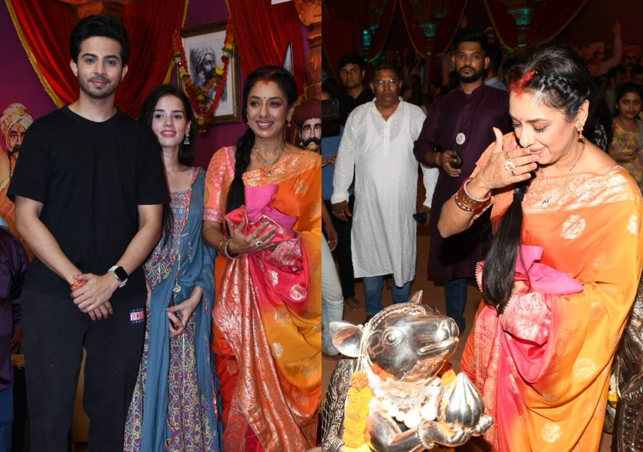 Anupama fame Rupali Ganguli at andheri cha raja darbar with Sagar ...