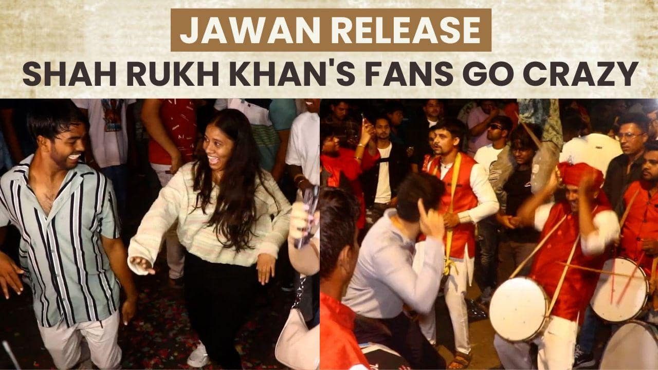Jawan: Shah Rukh Khan's fan go crazy, people were seen dancing outside ...