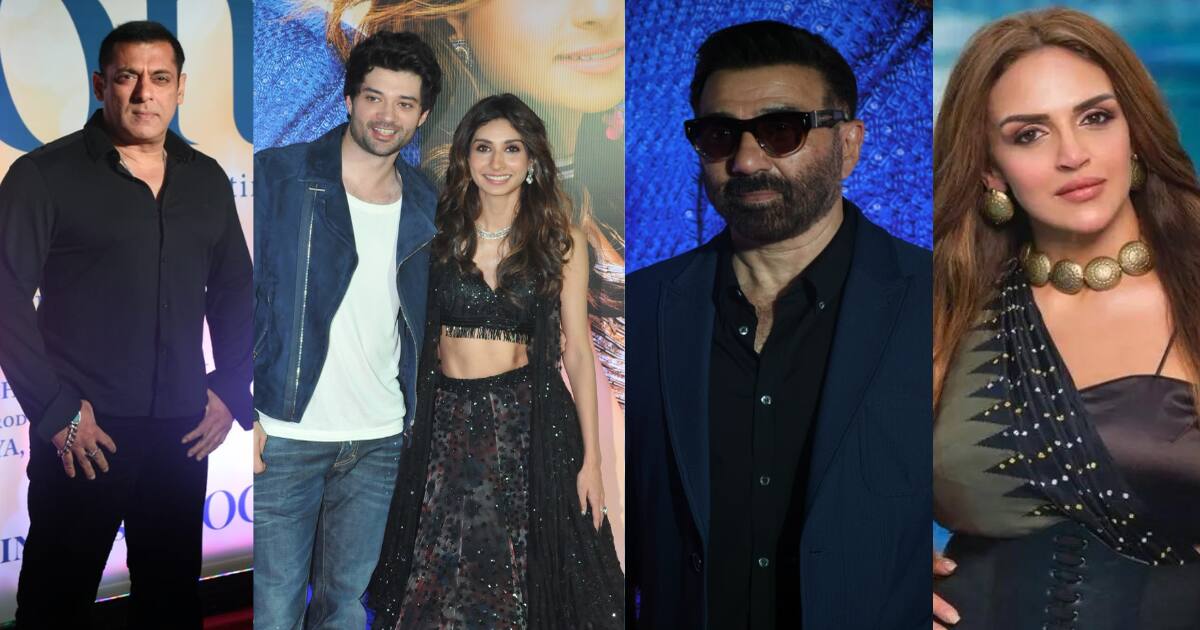 Dono Screening: Sunny Deol, Bobby, Salman Khan cheer for Rajveer; Dharmendra, Esha Deol go missing