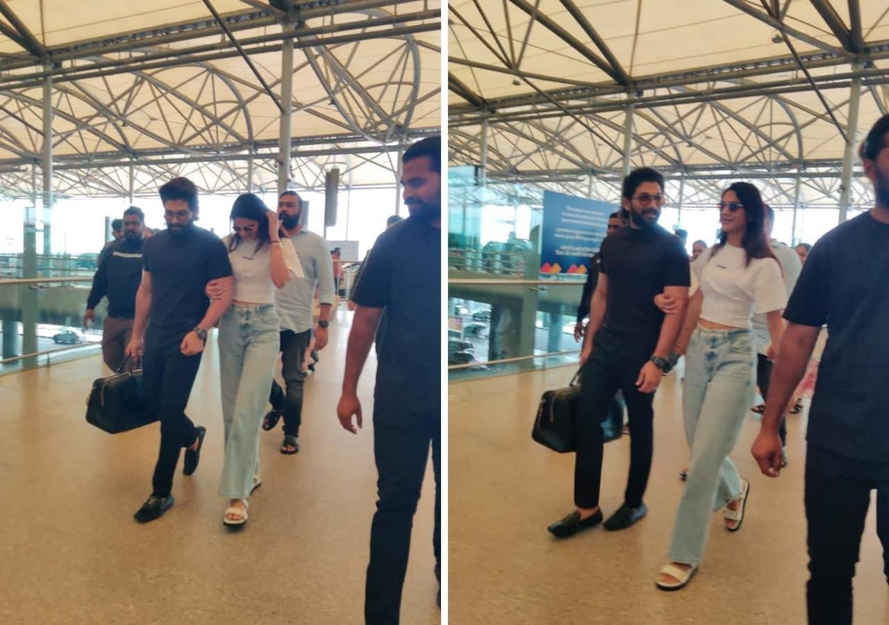 69th National Film Awards: Allu Arjun, wife Sneha Reddy walk hand in ...