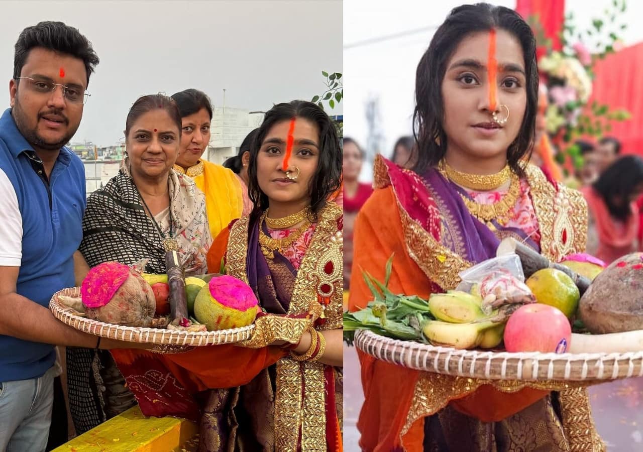 Chhath Puja 2023 Neha Marda completes rituals with husband and mother ...