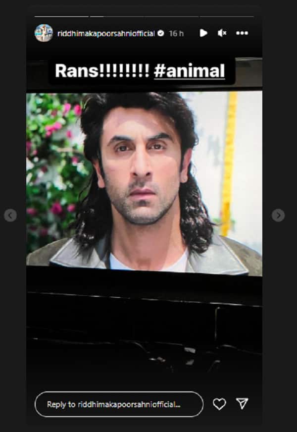 Animal Movie Review: Riddhima Kapoor Sahni 'speechless' after watching Ranbir Kapoor in new ...