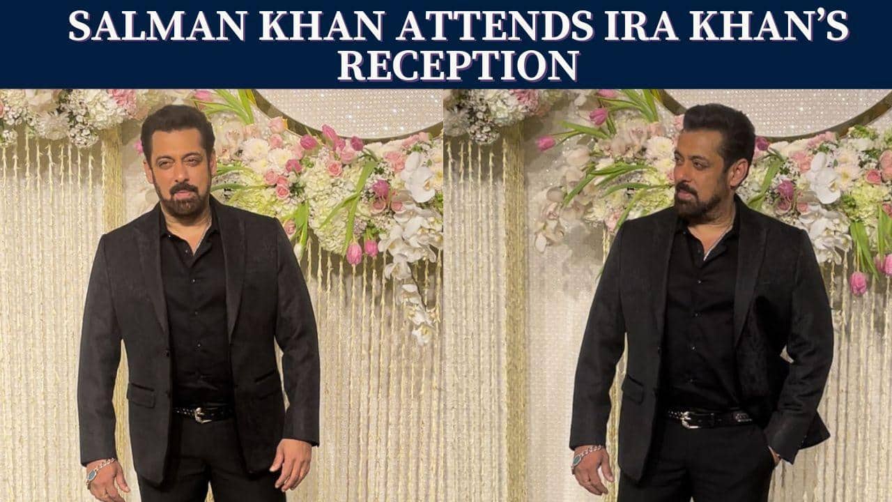 Ira Khan, Nupur Shikhare wedding reception: Salman Khan makes a stylish ...