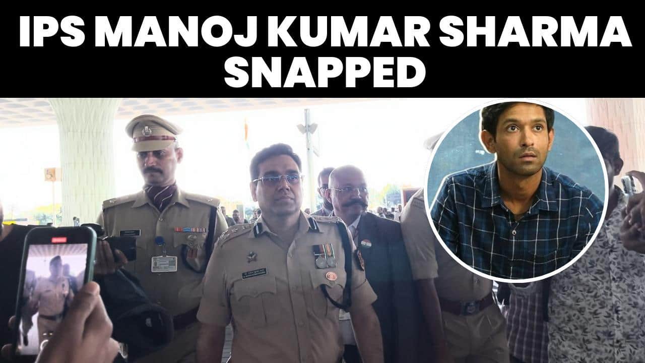 12th fail real life hero IPS Manoj Kumar Sharma spotted at the airport ...