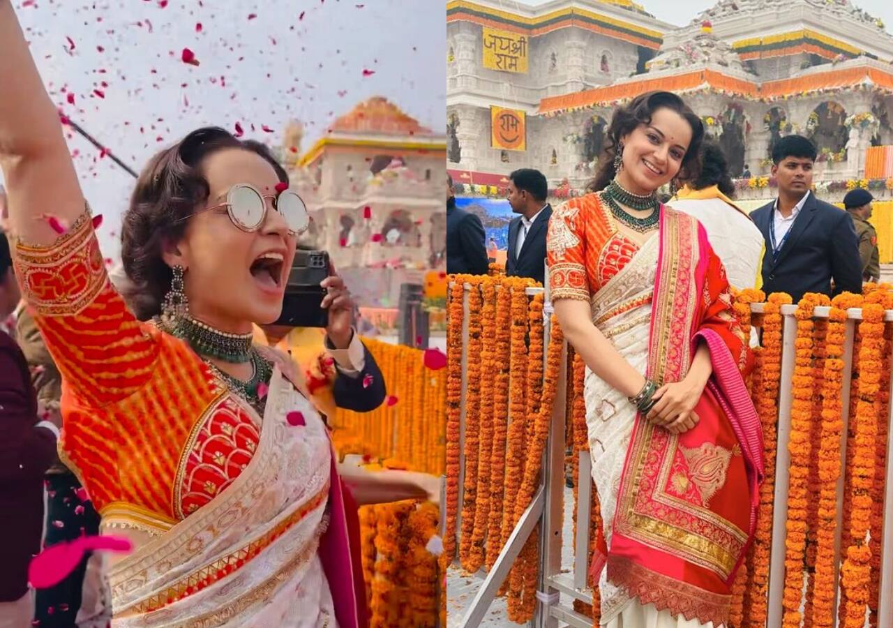 Ayodhya Ram Mandir: Kangana Ranaut boisterously chants Jai Shree Ram ...