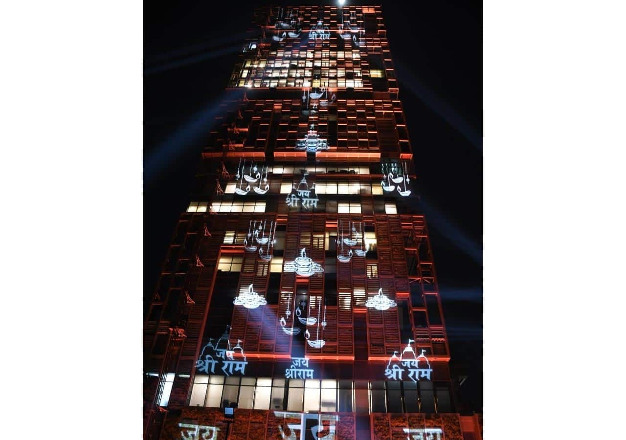 Ahead of Ayodhya Ram Mandir inauguration, Mukesh Ambani's Antilia ...