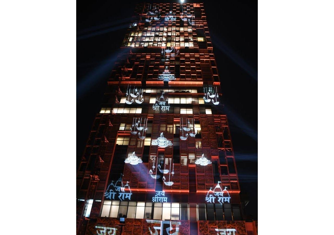 Ahead of Ayodhya Ram Mandir inauguration, Mukesh Ambani's Antilia ...