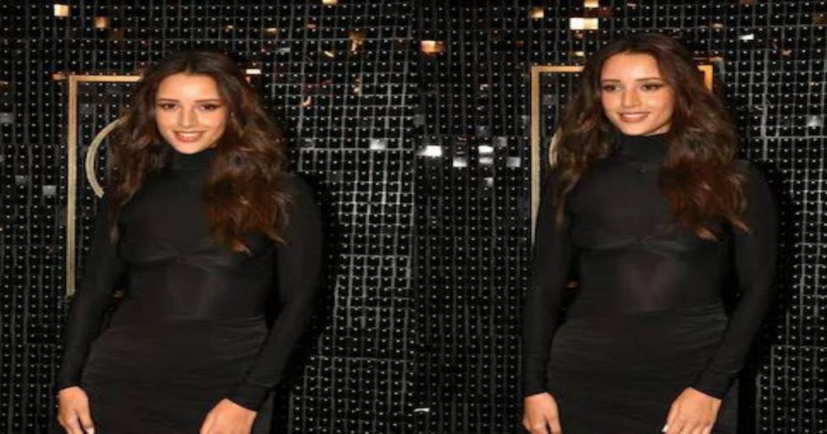 Animal success bash: Triptii Dimri oozes oomph in black body hugging ...