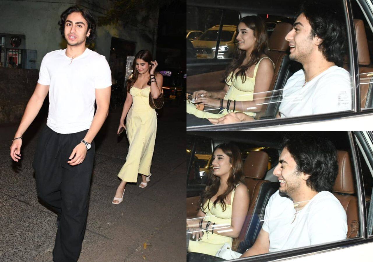 Raveena Tandon's daughter Rasha Thadani and Malaika Arora's son Arhaan Khan spotted in Bandra ...