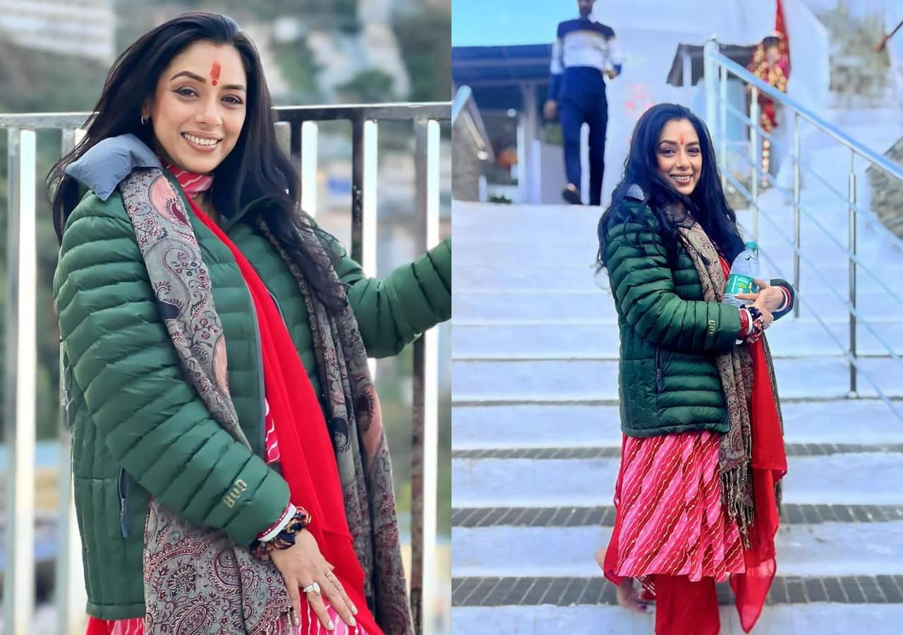 Rupali Ganguly shared a photo from the Mata Vaishno Devi temple ...