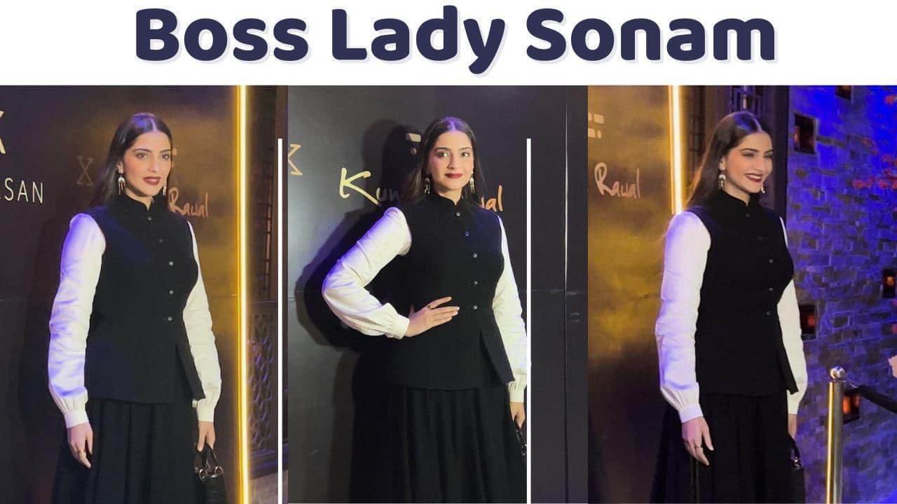 Sonam Kapoor aces boss lady look in black outfit; netizens say 'Stylish ...