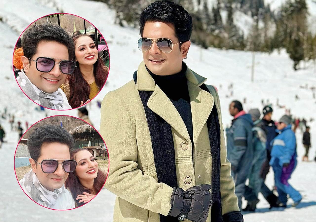 yeh rishta kya kehlta hai actor karan mehra romantic pose with inderpreet kaur, view photos ...