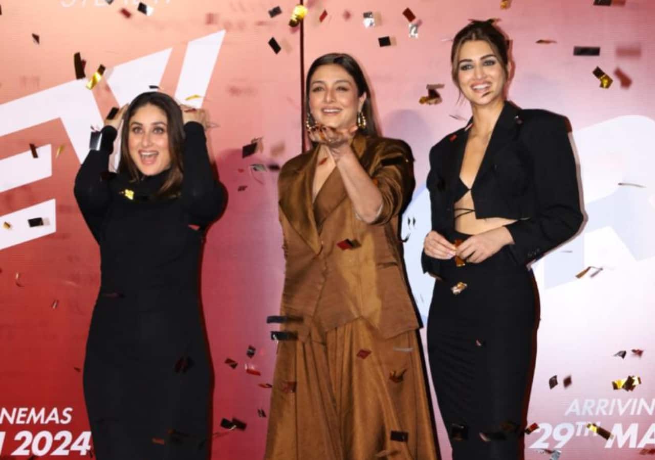 Crew Trailer Launch: Tabu, Kareena Kapoor Khan, Kriti Sanon radiate ...