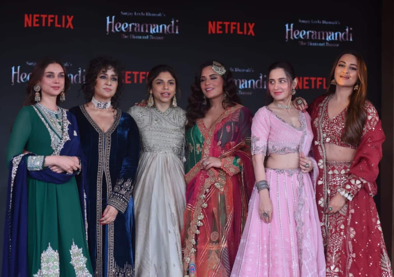 Heeramandi Trailer Launch: Sonakshi Sinha, Richa Chadha, Fardeen Khan ...