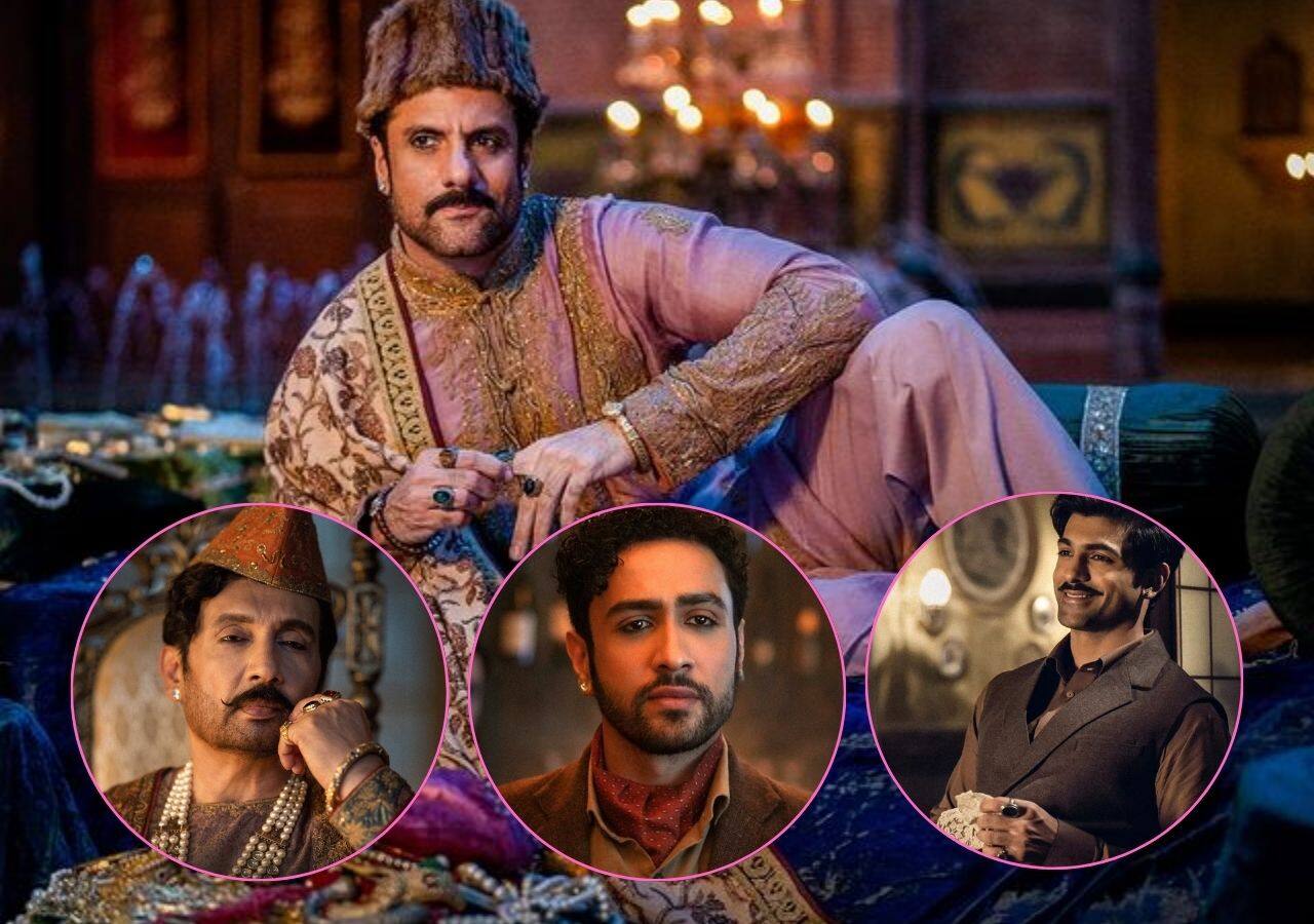 Fardeen Khan Shekhar Suman Adhyayan Suman Taaha Shah look from Heeramandi : वेब सीरीज हीरामंडी ...
