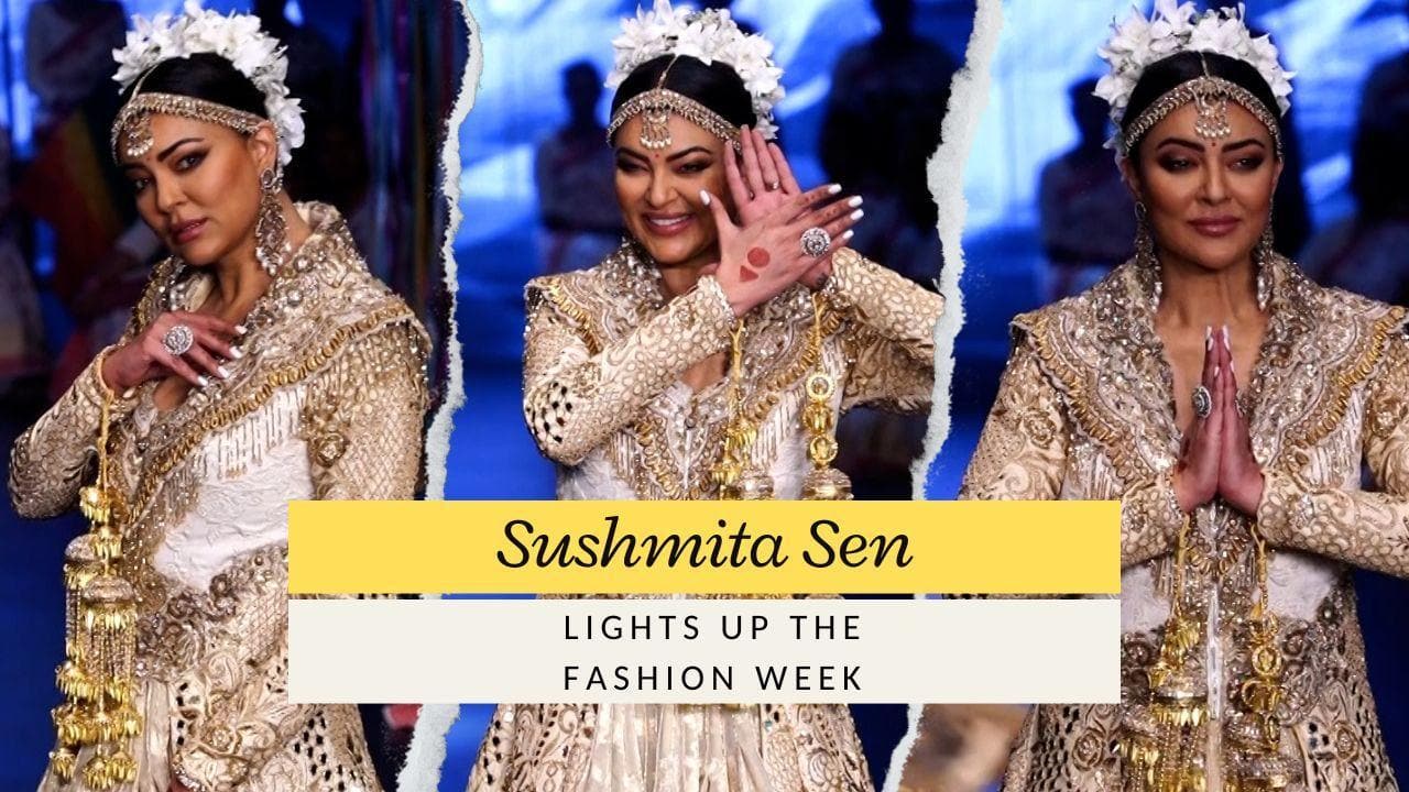Sushmita Sen steals the spotlight with her attire; bridal look goes ...