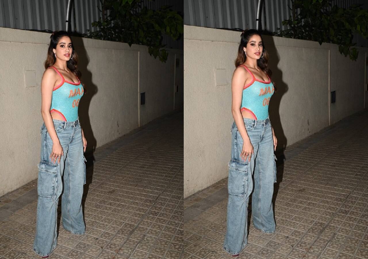 Mr and Mrs Mahi special screening: Janhvi Kapoor stuns in a tank top ...