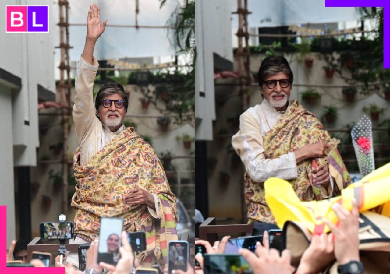 Amitabh Bachchan celebrates his 82nd birthday with fans as he meets ...