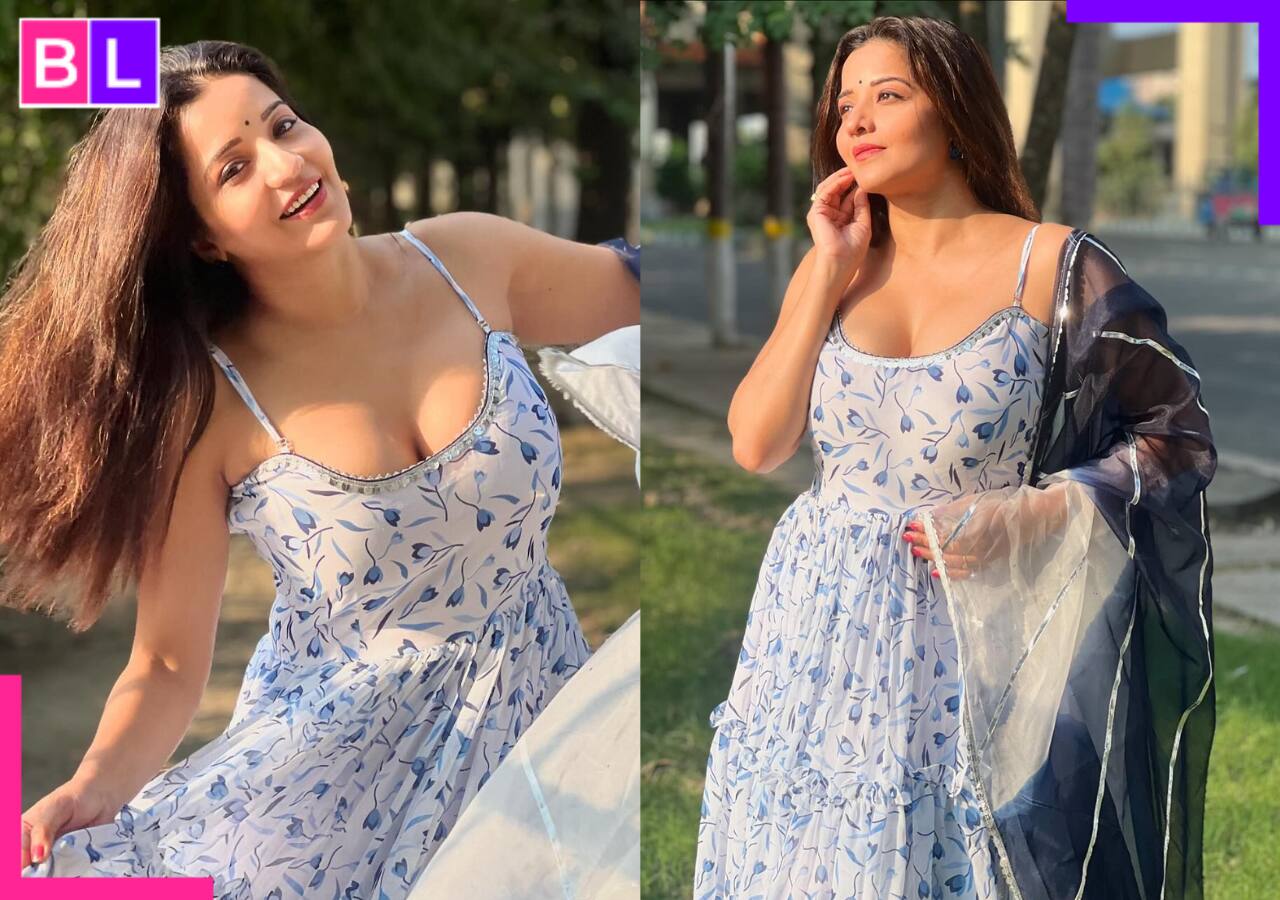 monalisa looks super hot in white suit flaunting cleavage Photos viral on internet - ताजमहल ...