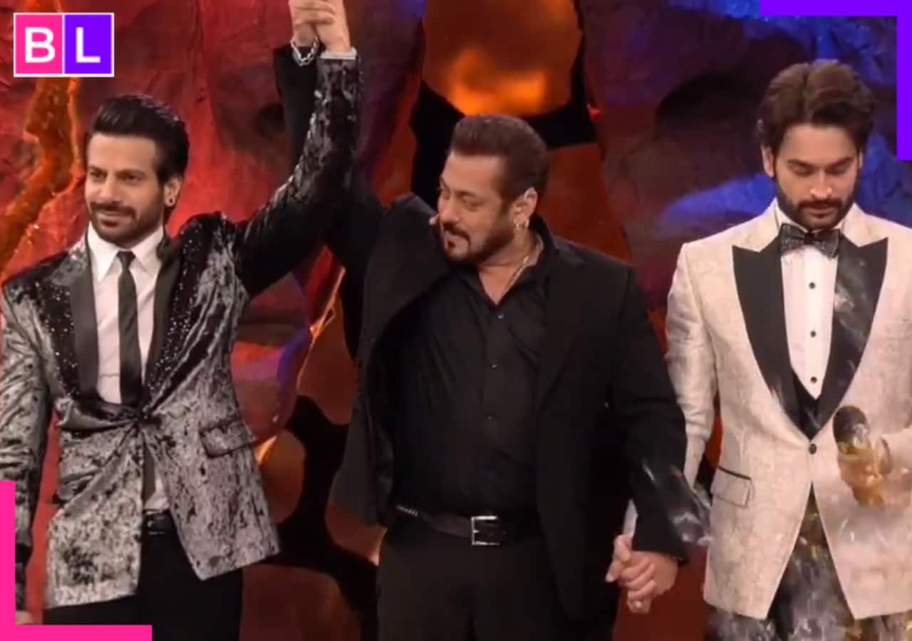 Bigg Boss 18 winner Karan Veer Mehra winning moment with Salman Khan ...