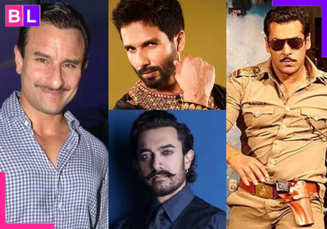 Aamir Khan, Saif Ali Khan, Ajay Devgan, Shahid Kapoor amazing mustache ...