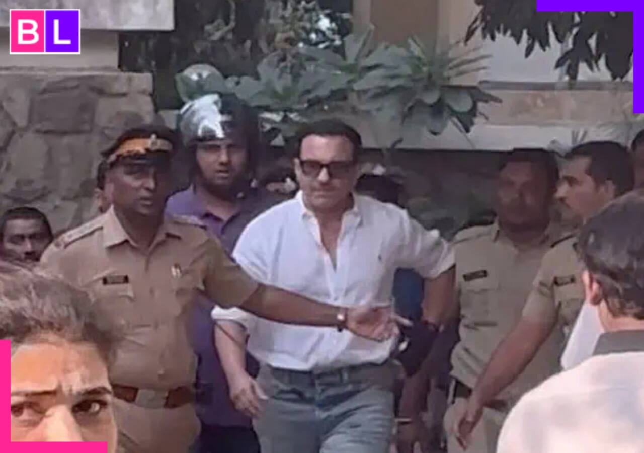 Saif Ali Khan waves at paps as he returns home after 5 days in hospital following stabbing ...