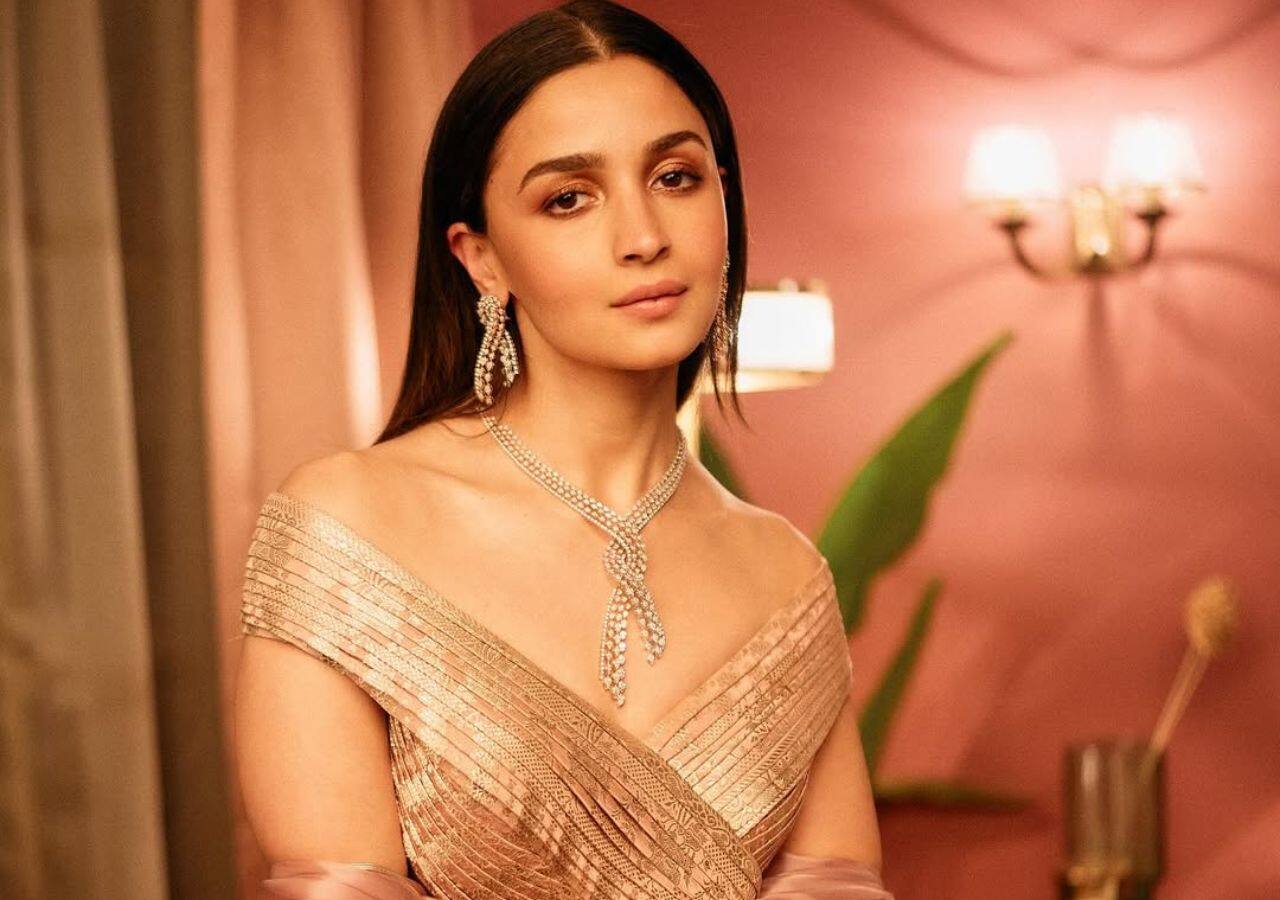 Alia Bhatt turns Golden Goddess in Abu Jani Sandeep Khosla gown; a fashion masterpiece