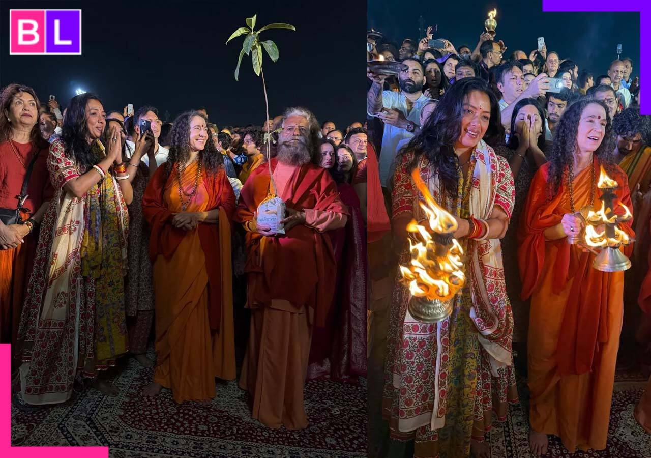 Rupali Ganguly performs Mahakumbh Aarti: सौतेली बेटी Esha Varma की नाक ...
