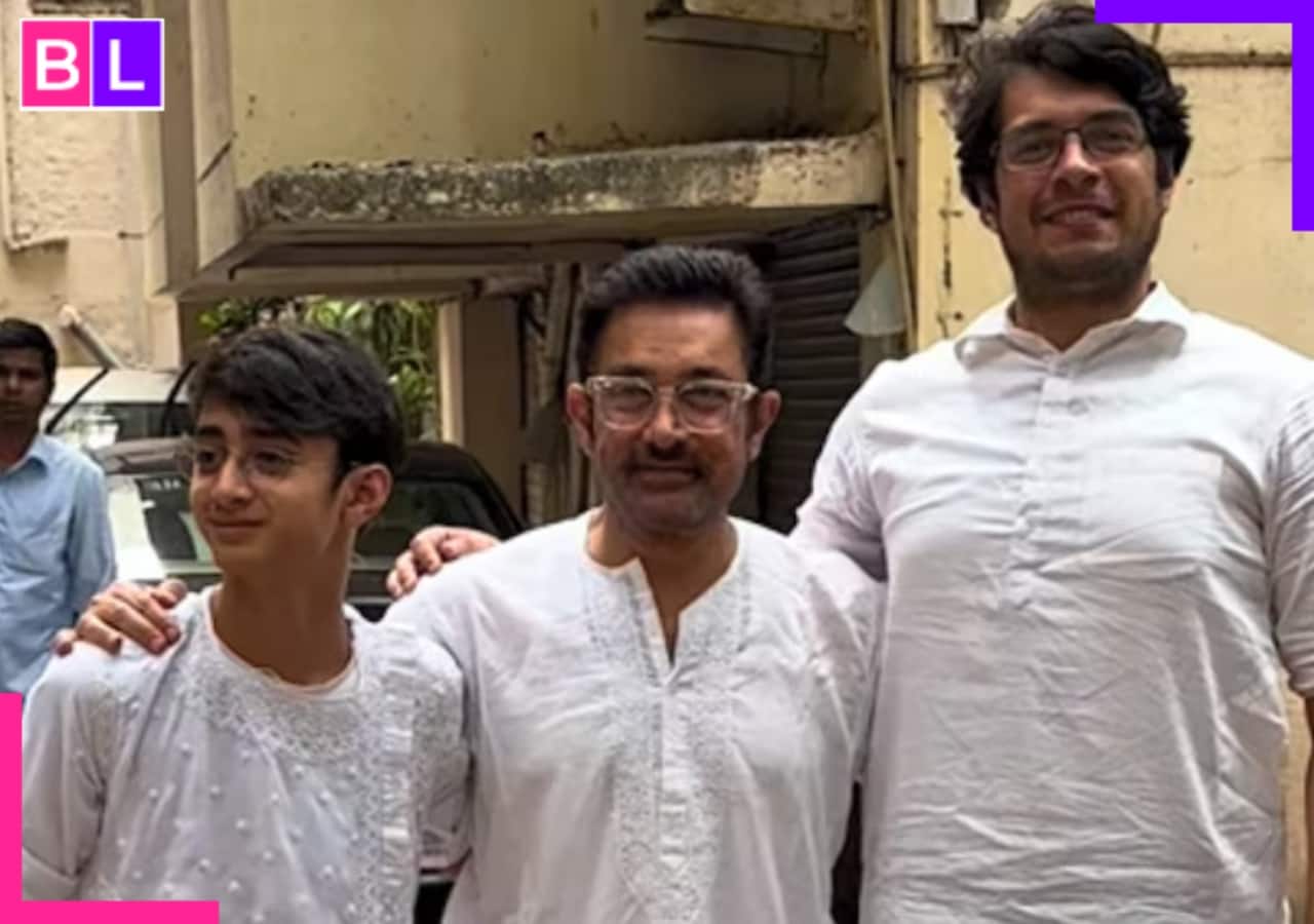 Aamir Khan celebrates Eid with sons Junaid and Azad, surprises fans by ...