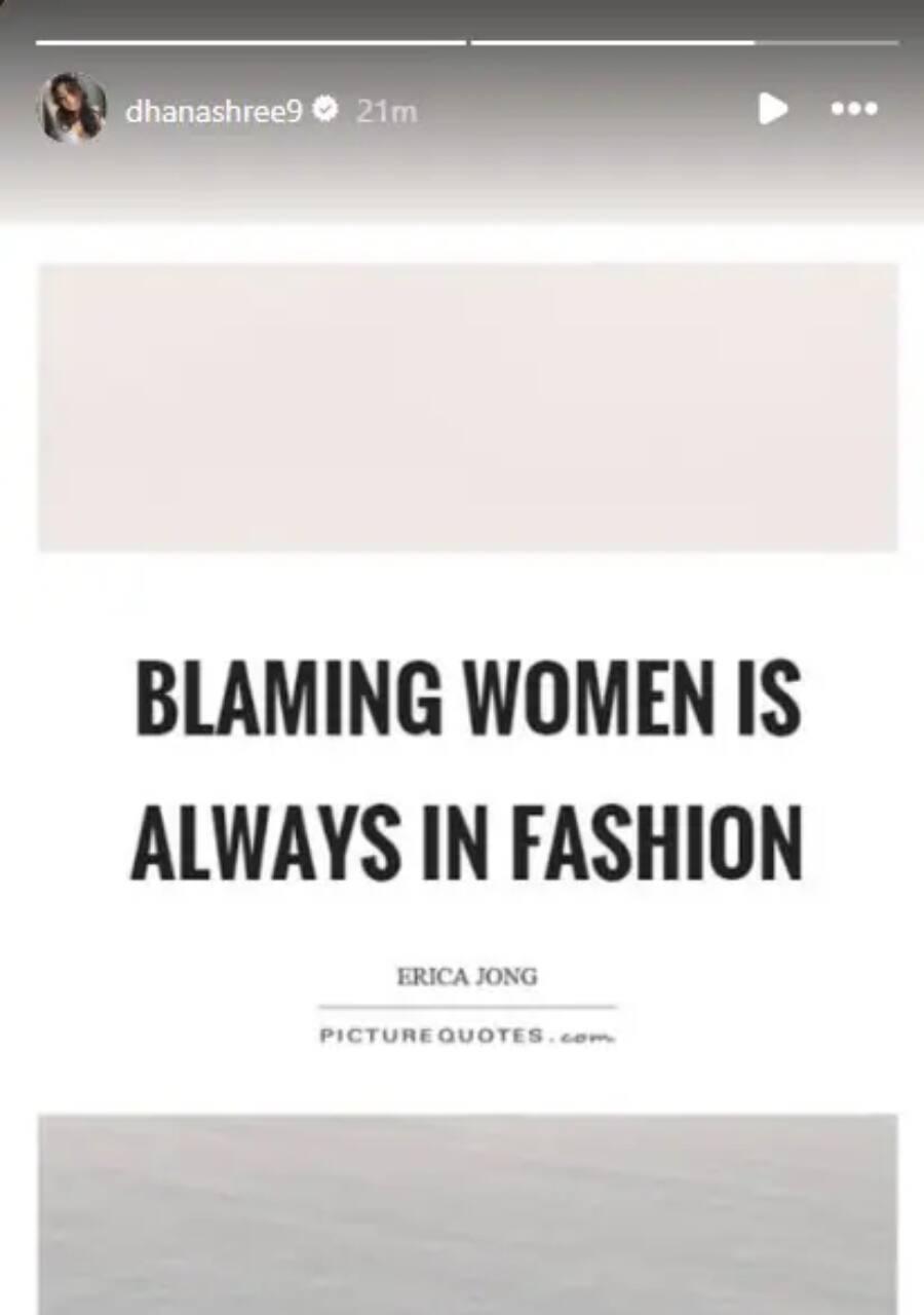 Amid divorce reports with Yuzvendra Chahal, Dhanashree Verma shares a cryptic note, says ...