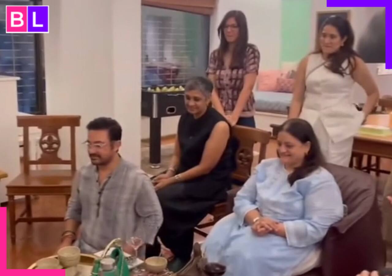 Aamir Khan Spotted With GF Gauri Spratt In Irfan Pathan Wedding Anniversary Along With Reena ...