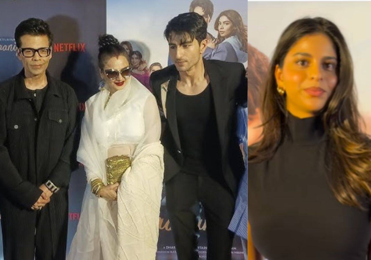 Nadaaniyan screening: Ibrahim Ali Khan viral moment with Rekha is about ...