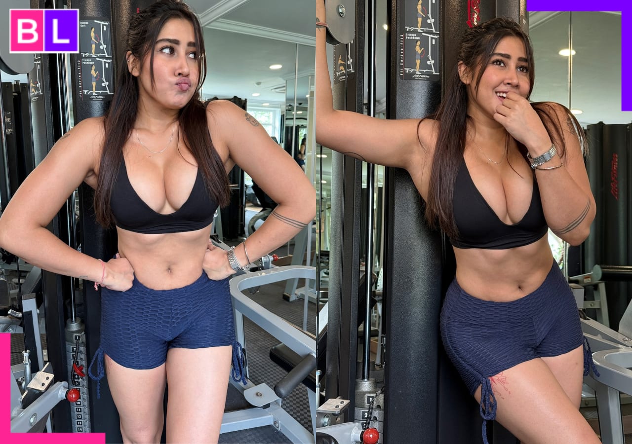 Sofia Ansari Bold Gym Look Actress Flaunting Her Cleavage See photos ...
