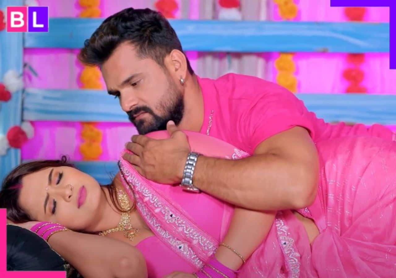 Bhojpuri song Khesari Lal Yadav and Neelam Giri hot romantic Kamar Damage song is going to viral ...