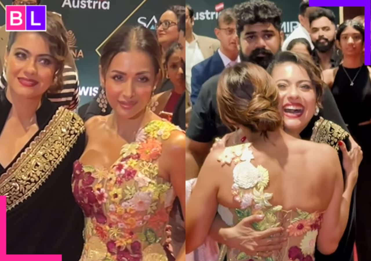 Kajol's GENUINE reaction as she hugs Malaika Arora at an event leaves ...