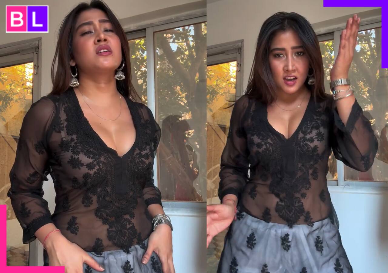 Sofia Ansari Sensuous Look In Black Transparent Kurta photos goes viral - Sofia Ansari ने ब्लैक ...
