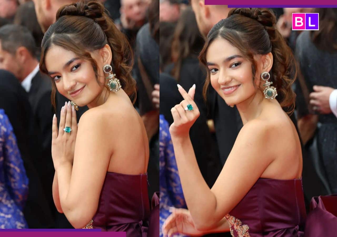 Anushka Sen Cannes 2025 Debut on red carpet goes viral she won hearts ...
