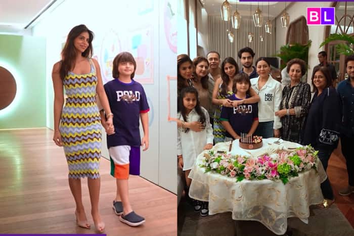 Suhana Khan looks adorable as she accompanies AbRam Khan for his 12th birthday bash