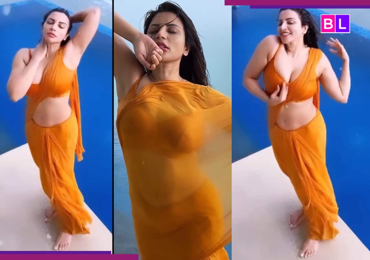 Shama Sikander Looks Drop Dead Gorgeous In Yellow Saree photos Viral On Internet - Shama ...