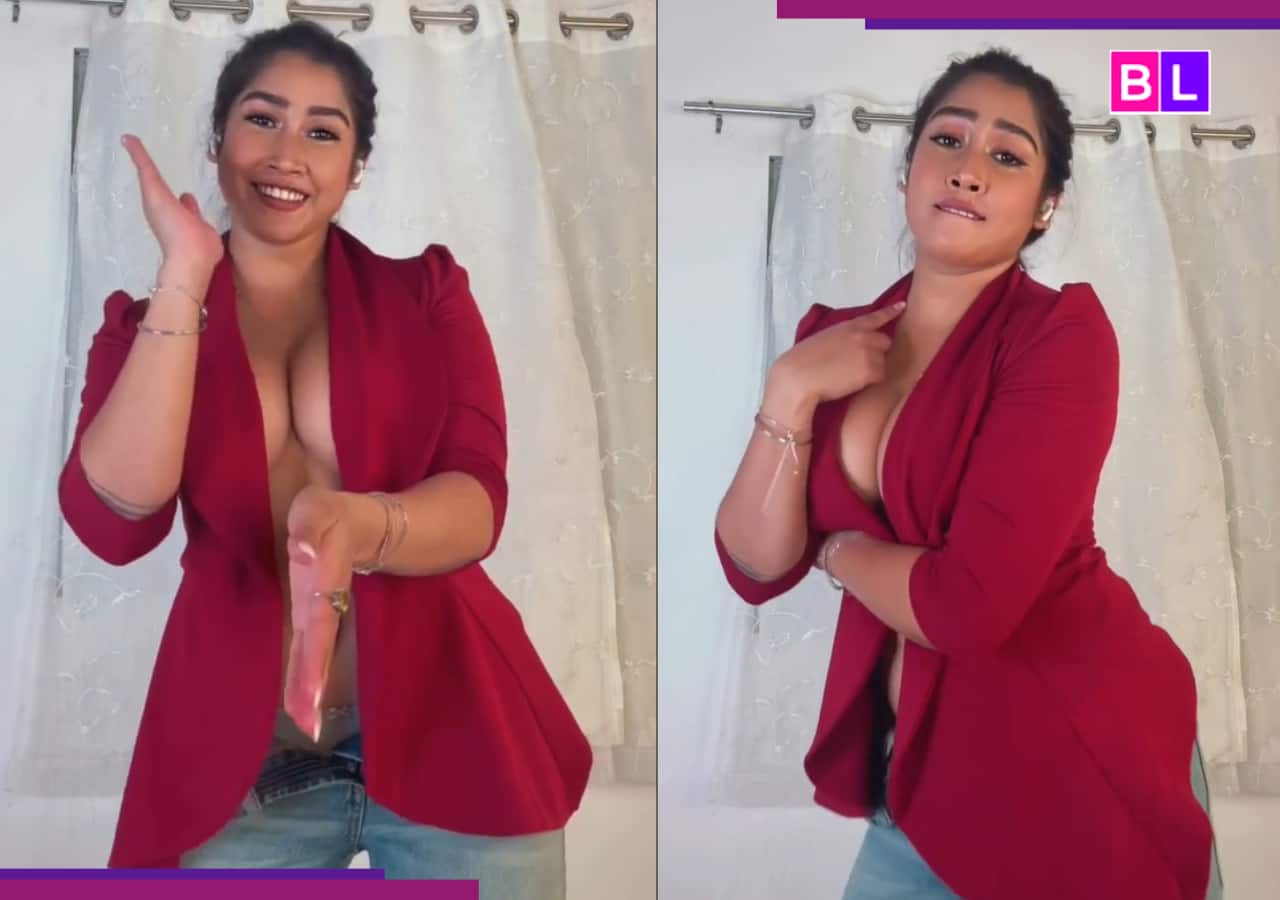 Sofia Ansari Looks Super Bold Without Bra Only Wear Red Blazer see pics - Sofia Ansari ने फिर ...