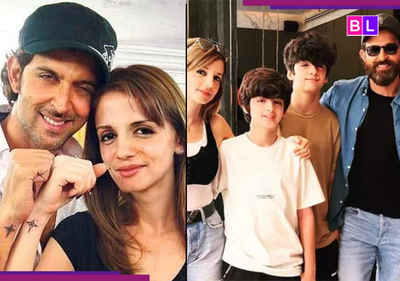 Sussanne Khan calls sons Hridaan and Hrehaan..., refers to Hrithik Roshan as a co-parent very ...