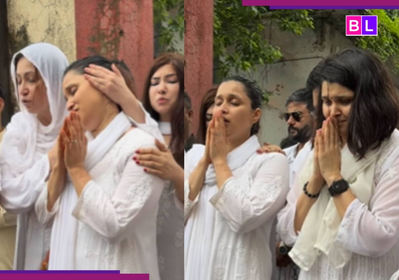 Mannara Chopra almost faints at father Raman Rai Handa’s funeral ...