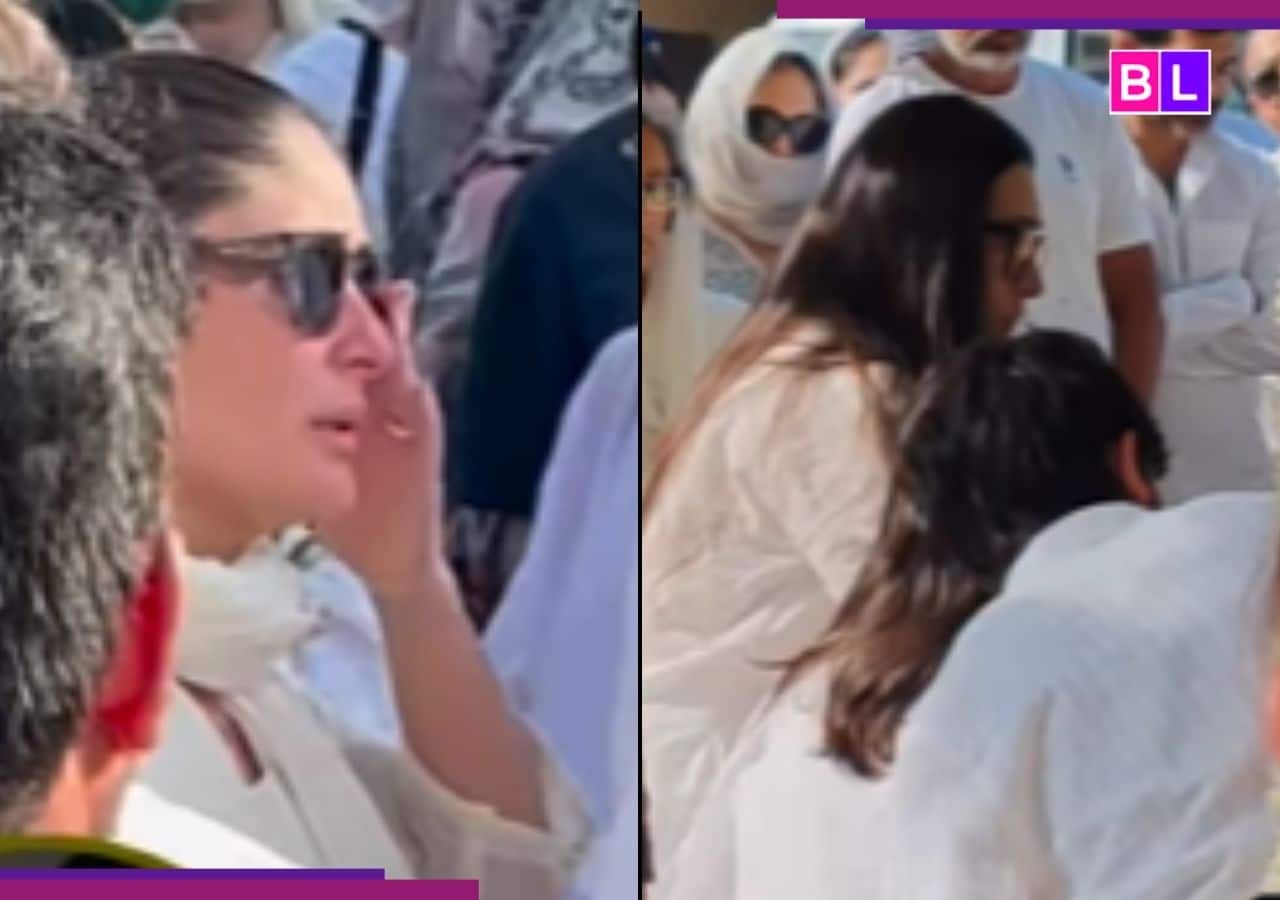 Sunjay Kapur Funeral: Kareena Kapoor looks solemn as she accompanies sister Karisma Kapoor for ...