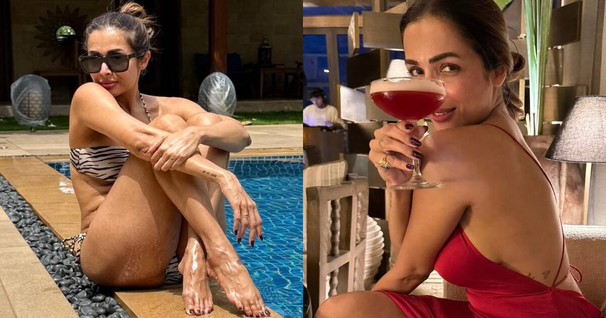 Malaika Arora shares bikini photos at the age of 51 : 51 साल की मलाइका अरोड़ा ने बिकिनी पहन ...